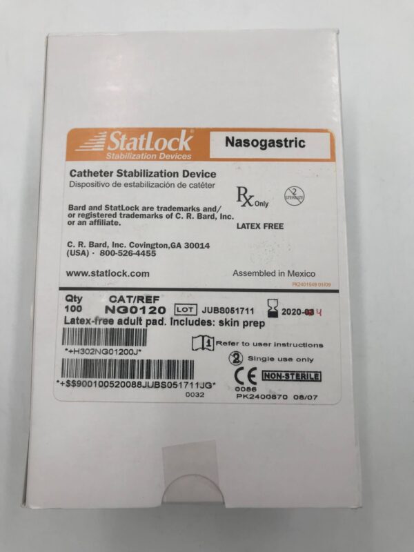 Bard NG0120 StatLock Catheter Stabilization Device (100/Box) (X) – GB ...