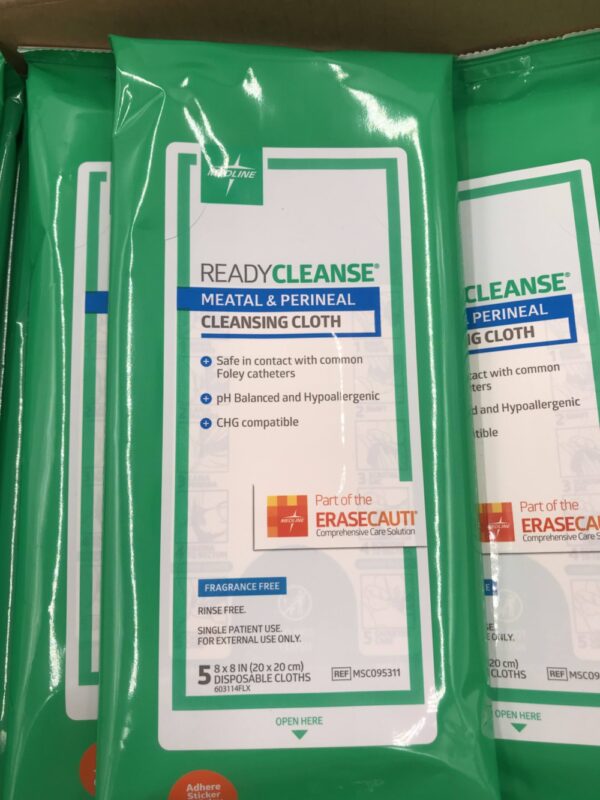 Medline MSC095311 Ready Cleanse Meatal & Perineal Cleansing Cloths 8 x ...