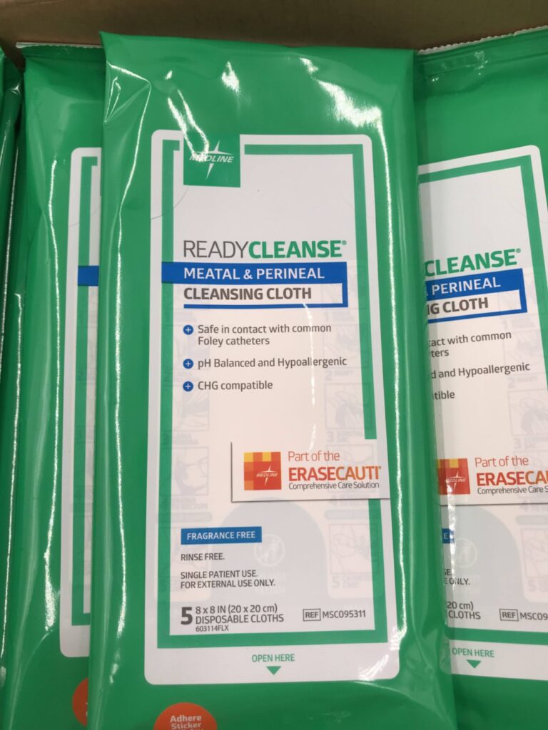 Medline MSC095311 Ready Cleanse Meatal & Perineal Cleansing Cloths 8 x ...