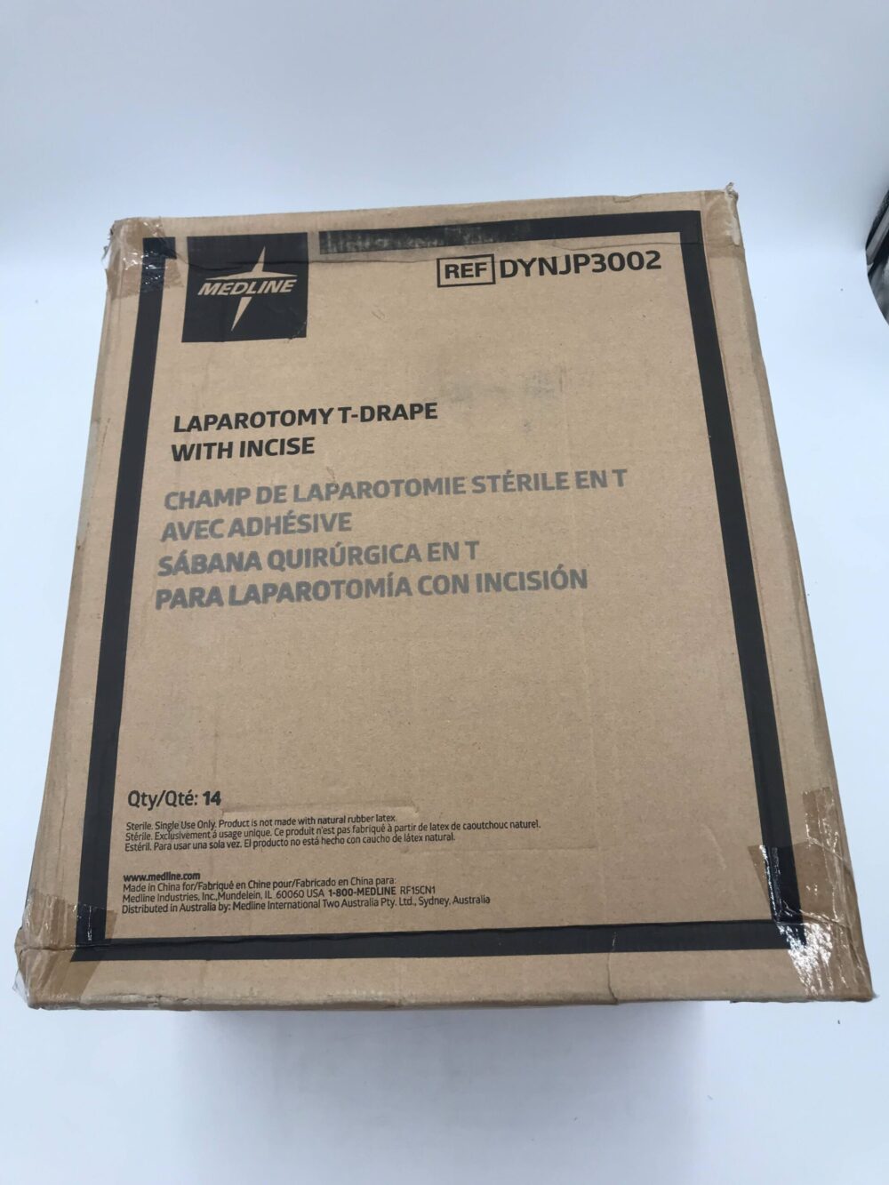 Medline DYNJP3002 Laparotomy T-Drape with Incise (14/Case) - GB TECH USA