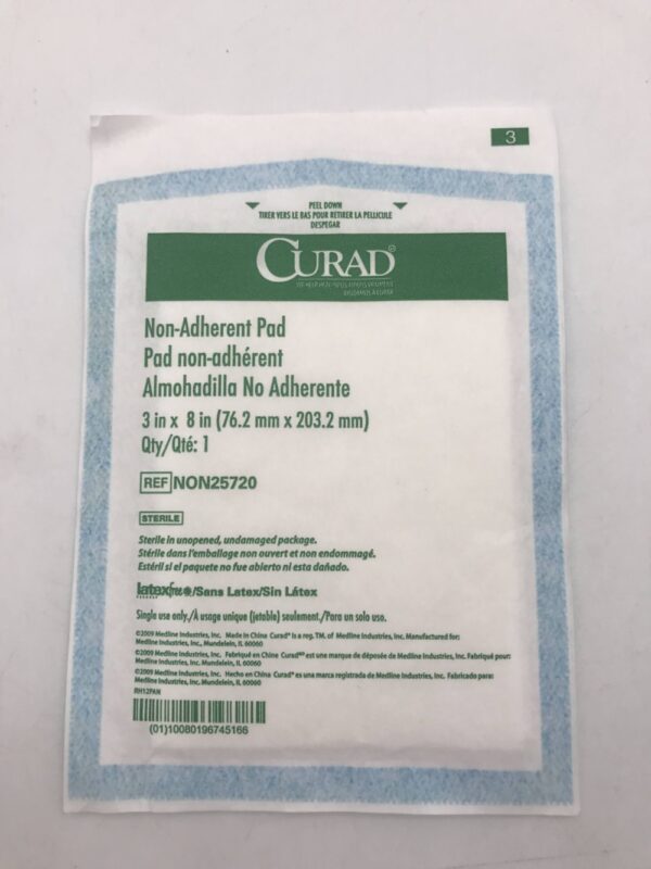 Medline NON25720 Non-Adherent Pad 3in x 8in (6/Package) - GB TECH USA