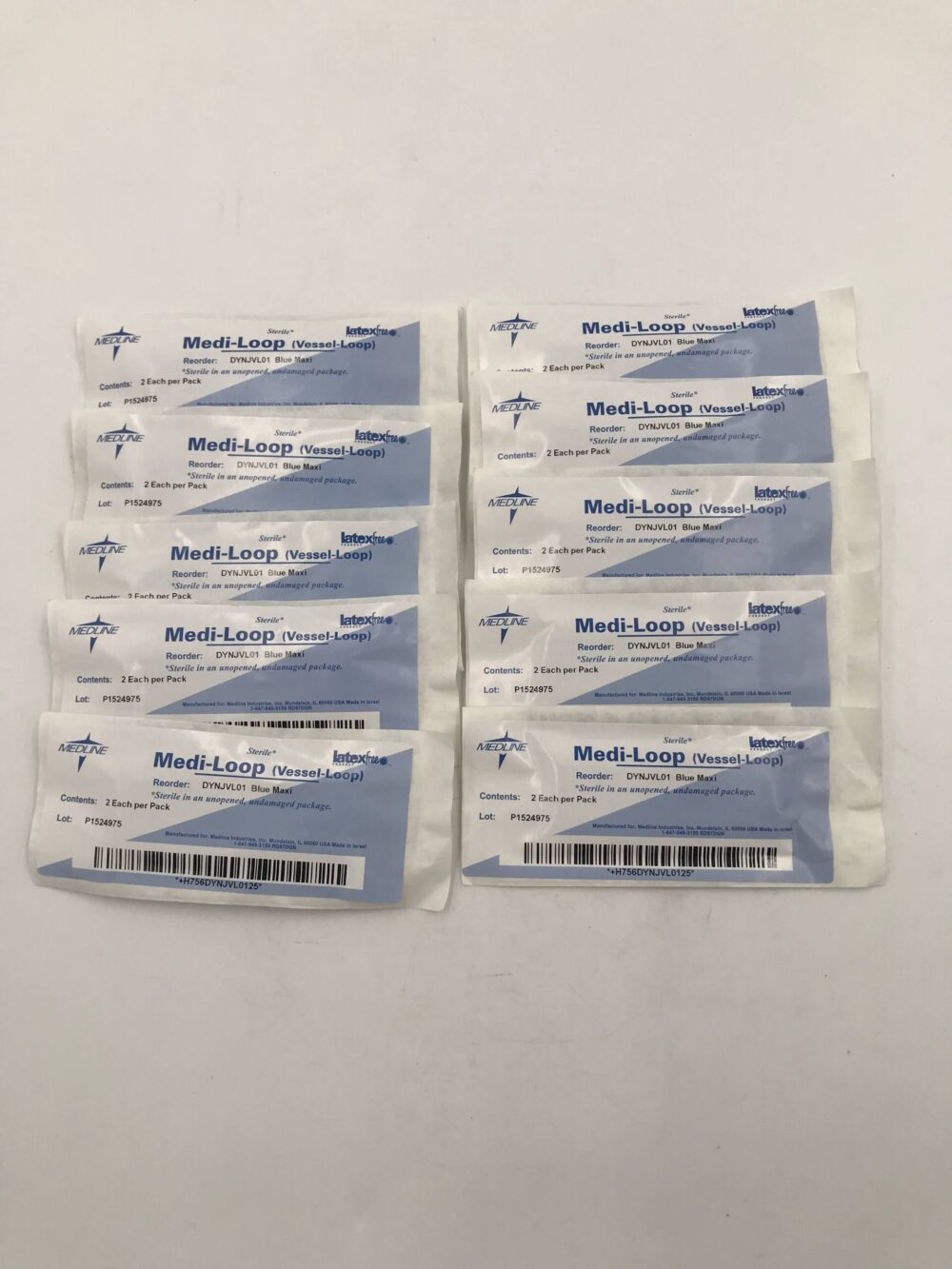 Medline DYNJVL01 Medi-Loop (Vessel Loop) Blue Maxi (10/Package) - GB ...