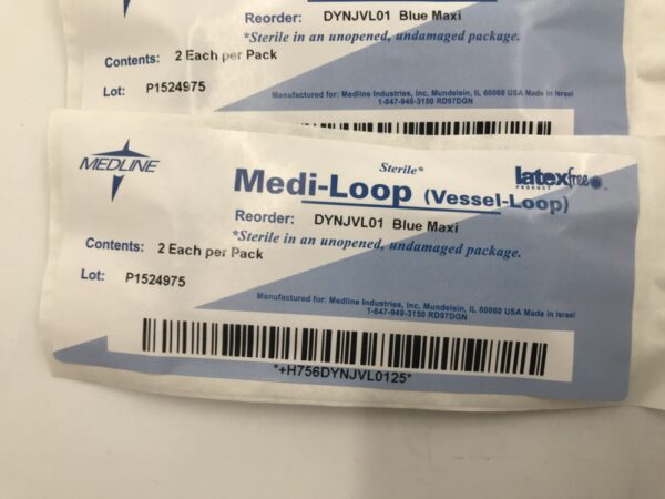 Medline DYNJVL01 Medi-Loop (Vessel Loop) Blue Maxi (10/Package) - GB ...
