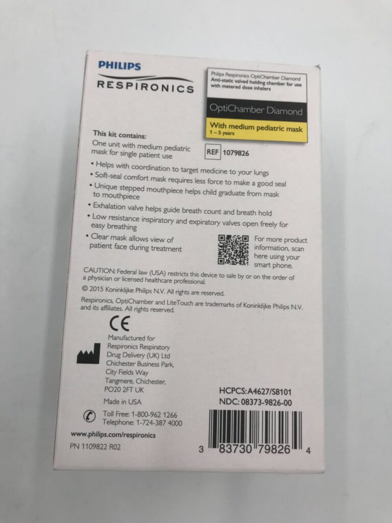 Respironics 1079826 OptiChamber Diamond Anti-Static Valved Holding ...