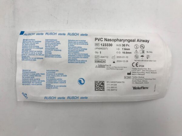TELEFLEX 123330 Rusch PVC Nasopharyngeal Airway 30F (10/Box) - GB TECH USA