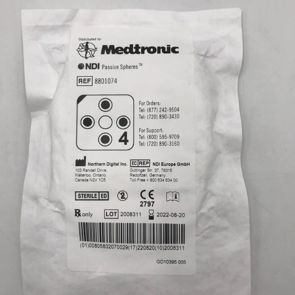 MEDTRONIC / NORTHERN DIGITAL 8801075 NDI Passive Spheres (5/pkg)(X ...