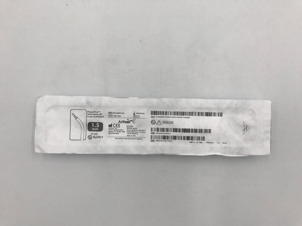 Arthrex AR-8150PX-45 PowerPick Instrument, 45° 6mm Drill Depth 1.5mm ...