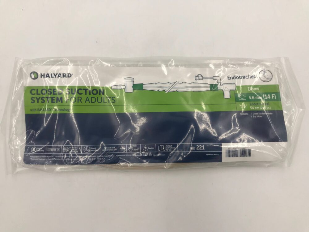 HALYARD 221 Closed Suction System For Adults, Endotracheal 14F - GB ...