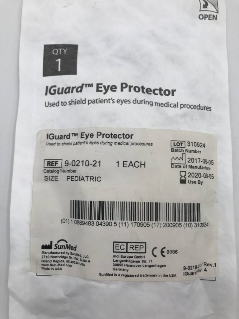 Sunmed 9-0210-21 IGuard Eye Protector Size Pediatric (X) - GB TECH USA