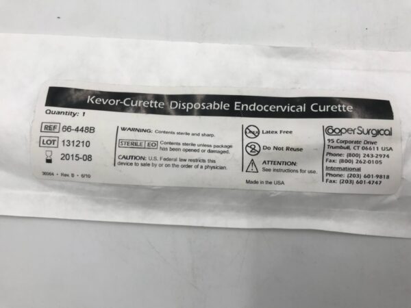 CooperSurgical 66-448B Kevor-Curette Disposable Endocervical Curette (X ...