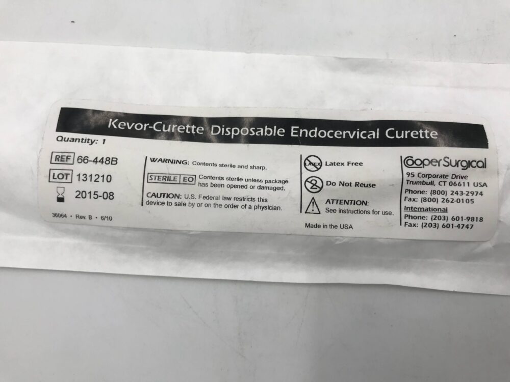 CooperSurgical 66-448B Kevor-Curette Disposable Endocervical Curette (X ...