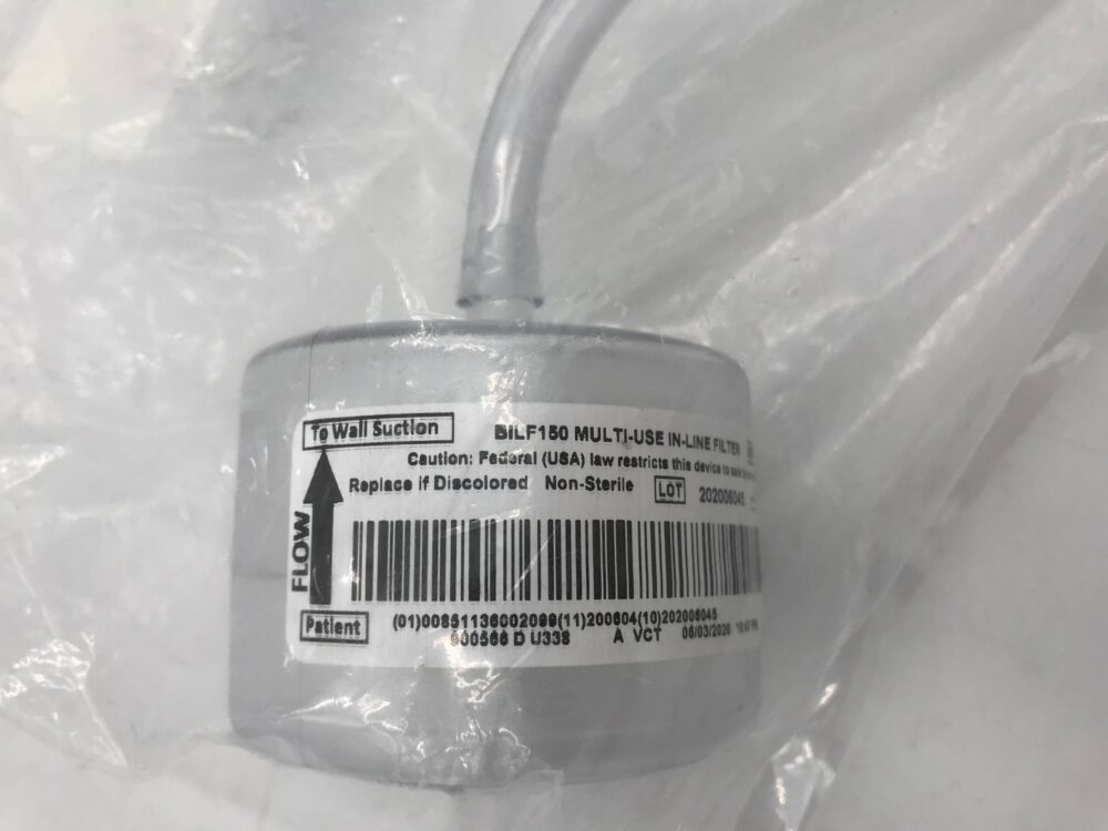 BUFFALO FILTER BILF150 Multi-Use In-Line Filter (Patient To Wall ...