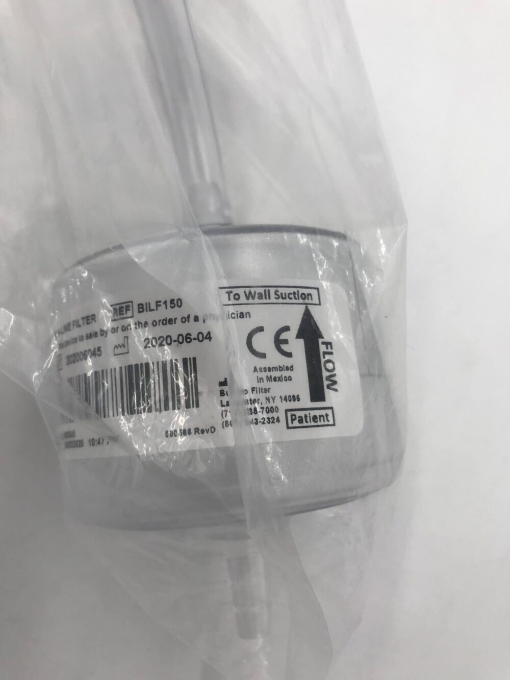 BUFFALO FILTER BILF150 Multi-Use In-Line Filter (Patient To Wall ...