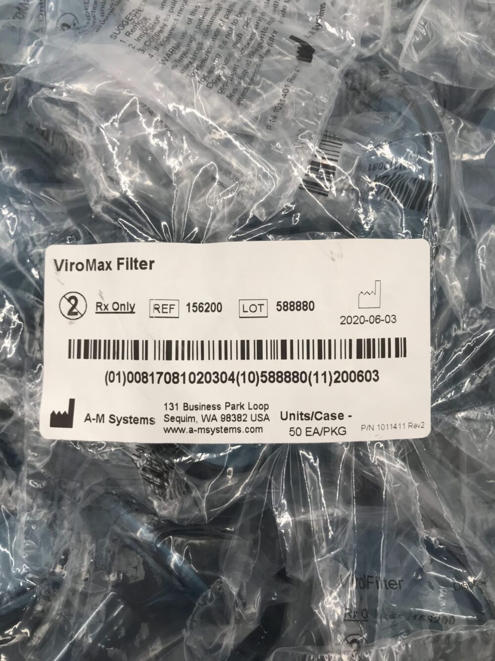 A-M Systems 156200 ViroMax Filter (50/Pkg) - GB TECH USA