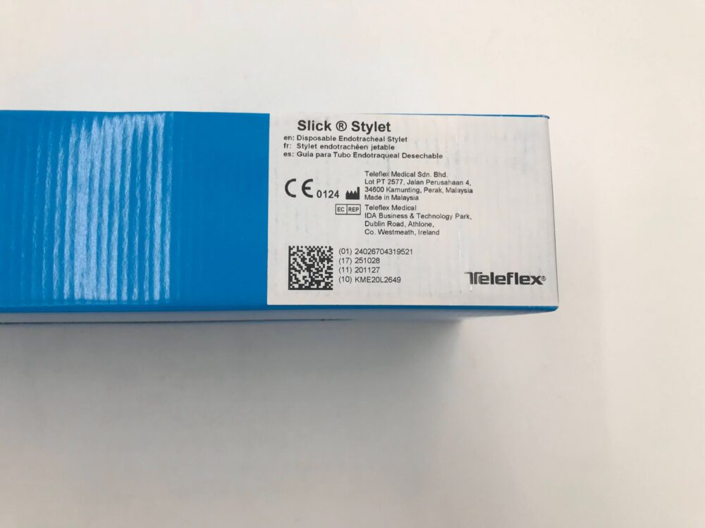 TELEFLEX 1000R Rusch Slick Stylet Disp. Endotracheal Stylet 10F (25/Box ...