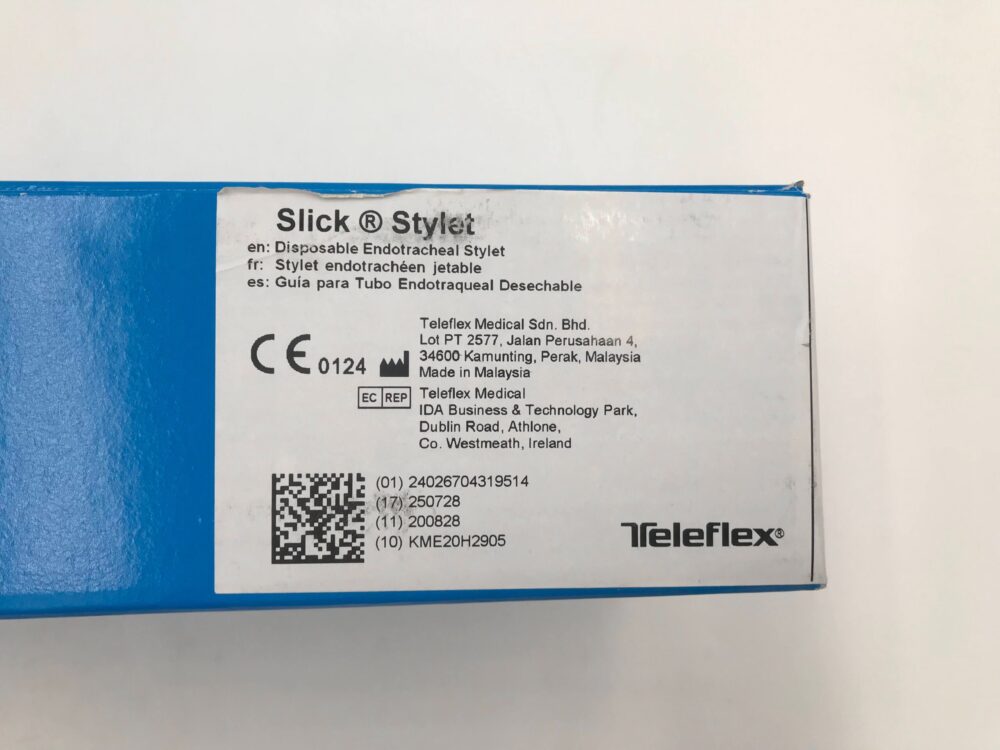 TELEFLEX 750 Rusch Slick Stylet Disp. Endotracheal Stylet 8F (25/Box ...