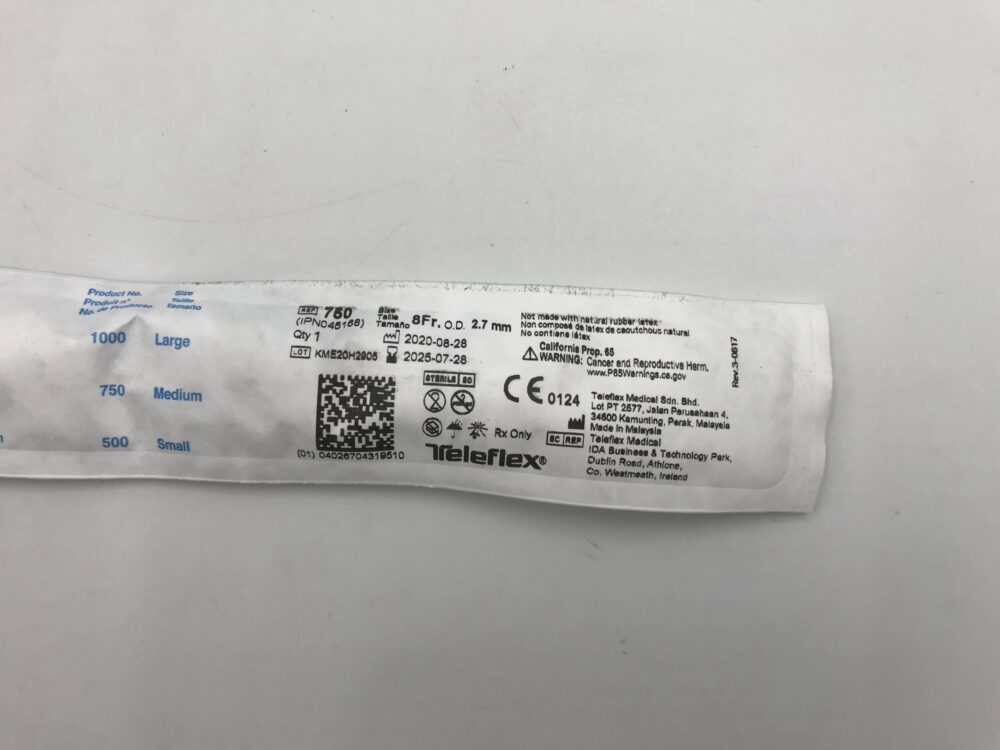 TELEFLEX 750 Rusch Slick Stylet Disp. Endotracheal Stylet 8F (25/Box ...