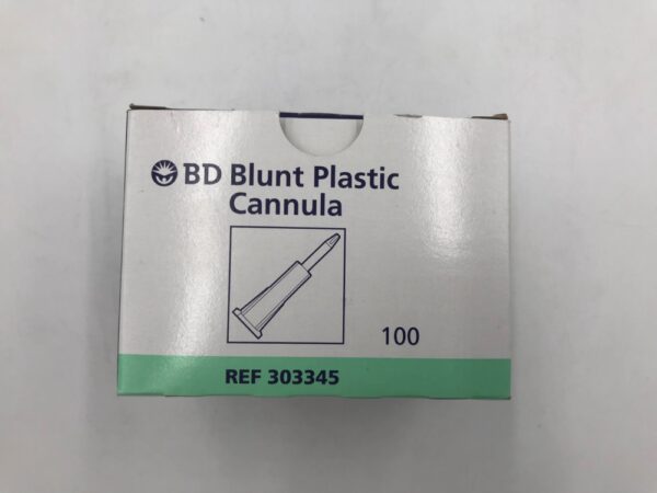 BD 303345 Blunt Plastic Cannula (100/Box)(X) - GB TECH USA
