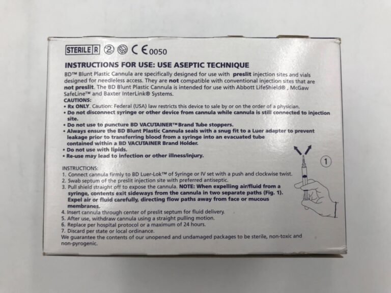 BD 303345 Blunt Plastic Cannula (100/Box)(X) – GB TECH USA