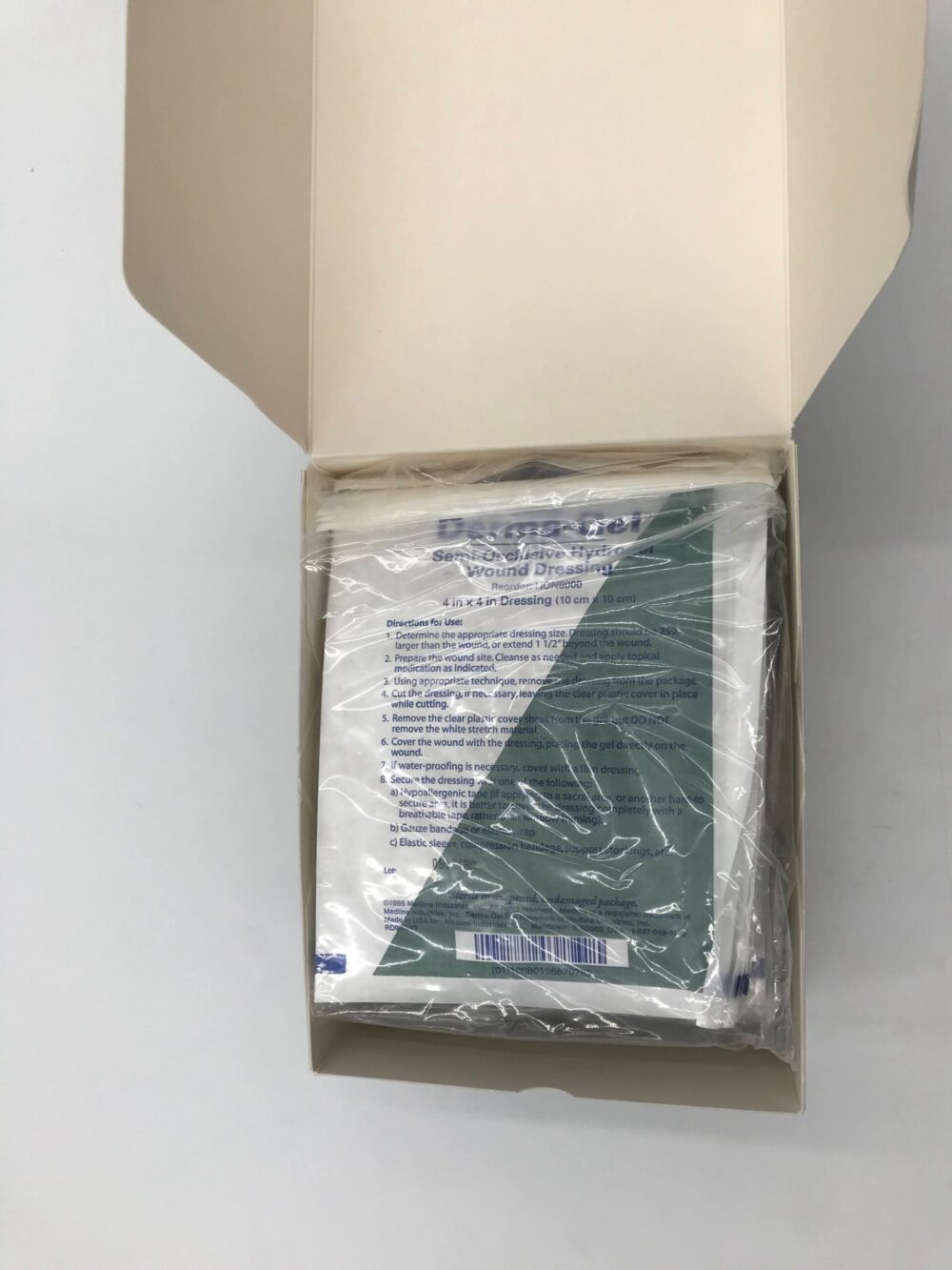 MEDLINE NON8000 Derma-Gel Semi-Occlusive Hydrogel Wound Dressing 4"x4 ...