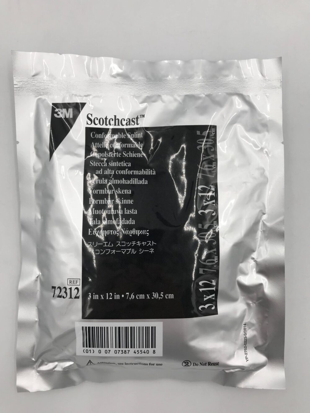 3M 72312 ScotchCast Conformable Splint 3in x 12in (X) - GB TECH USA