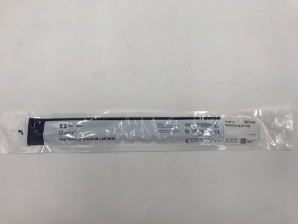 Covidien 8404 Dover Red Rubber Urethral Catheter Coudé Tip 16 Fr/Ch (X ...