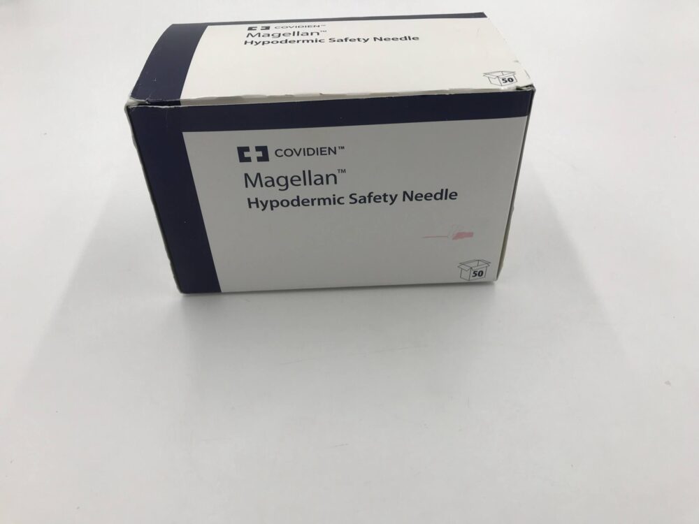 Covidien 8881850810 Magellan Hypodermic Safety Needle 18G x 1" (50/Box ...