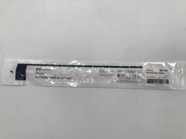 Covidien 8403 Dover Red Rubber Urethral Catheter Coudé Tip 14 Fr/Ch (X ...