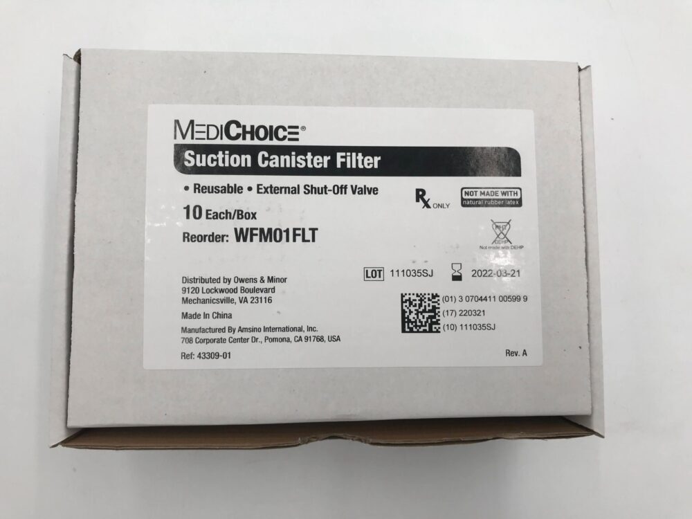 MediChoice WFM01FLT Suction Canister Filter Reusable (10/Box)(X) - GB ...