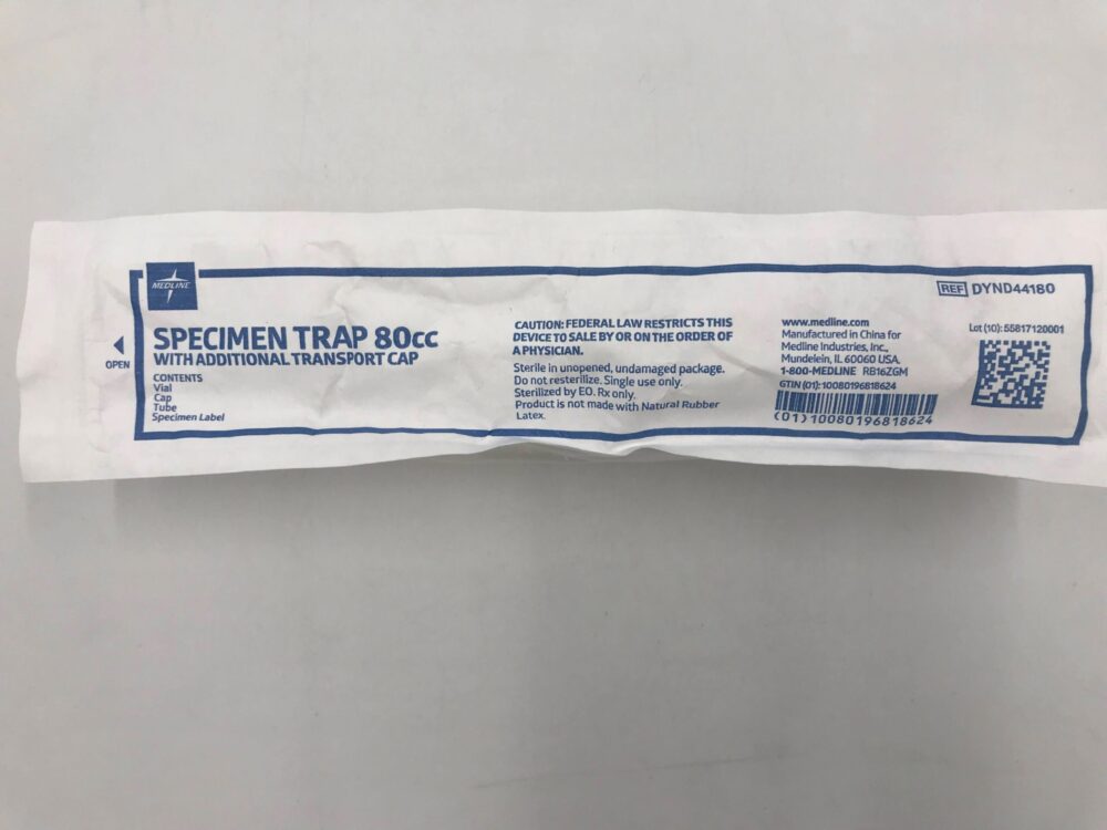 MEDLINE DYND44180 Specimen Trap 80 cc With Additional Transport Cap – GB TECH USA