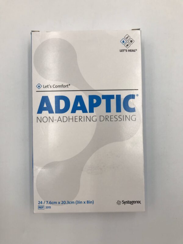 SYSTAGENIX 2015 Adaptic Non-Adhering Dressing 7.6cm x 20.3cm (24/Box ...