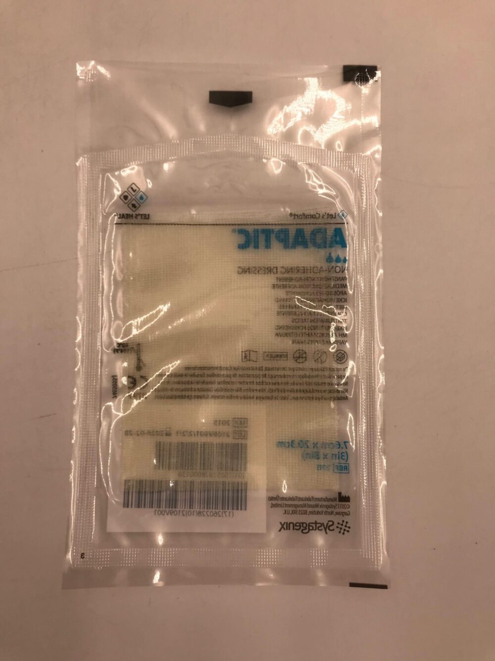 SYSTAGENIX 2015 Adaptic Non-Adhering Dressing 7.6cm x 20.3cm (24/Box ...