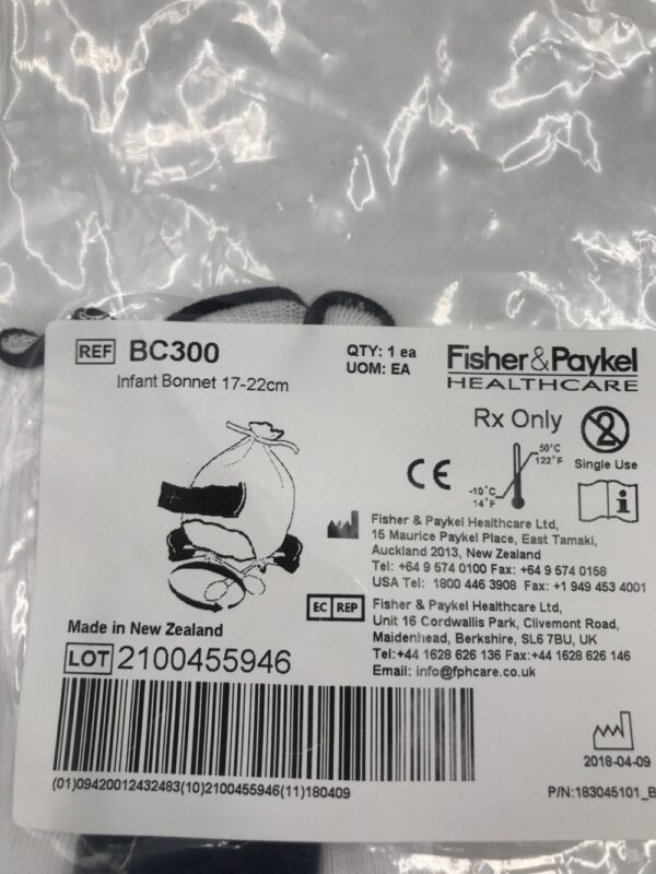 Fisher & Paykel BC300 Infant Bonnet 17-22cm - GB TECH USA