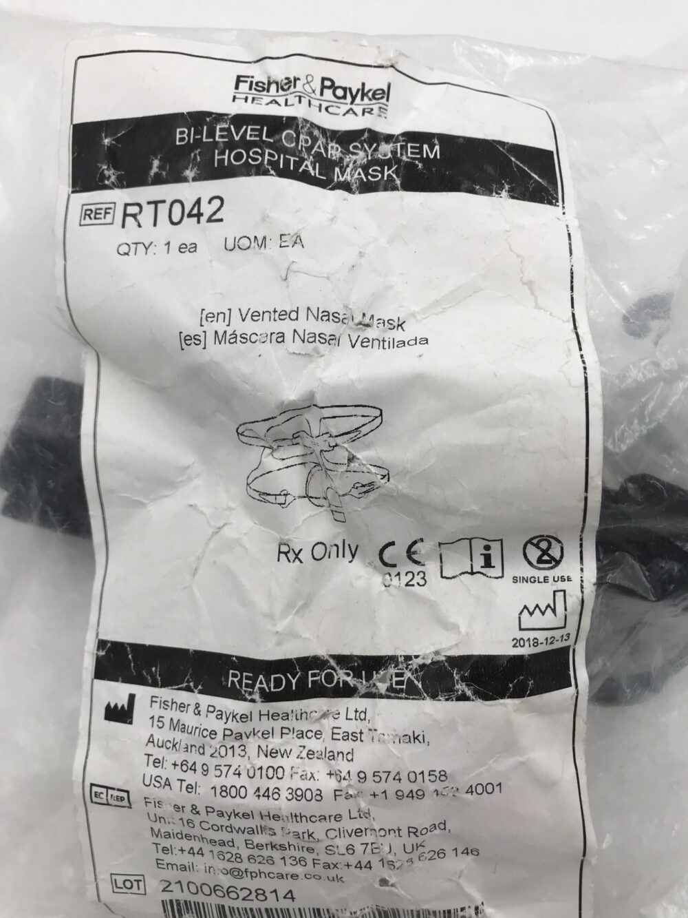 Fisher&Paykel RT042 Bi-Level CPAP System Hospital Mask - GB TECH USA