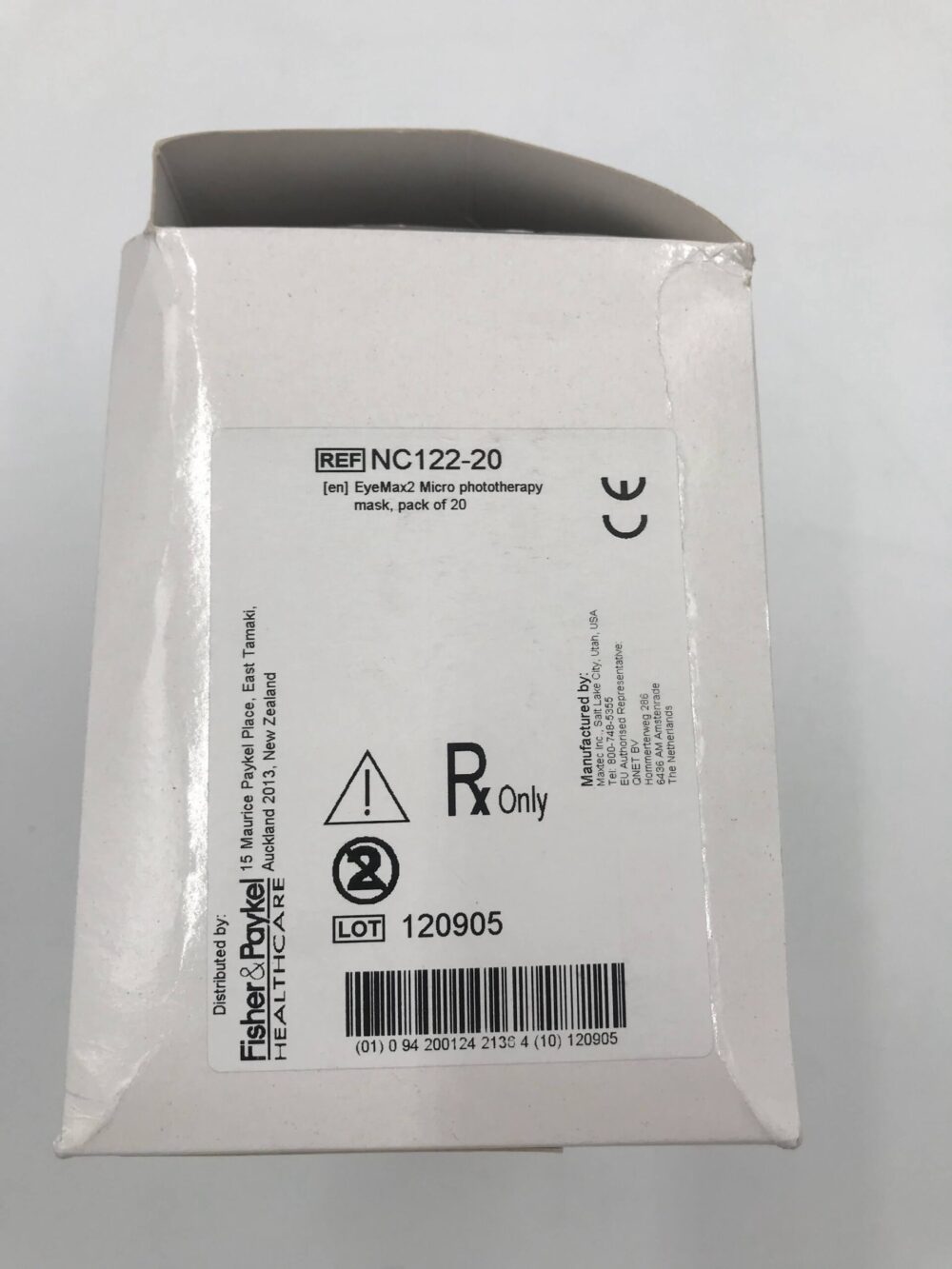 Fisher&Paykel NC122-20 EyeMax2 Micro Phototherapy Mask (20/Box) - GB ...