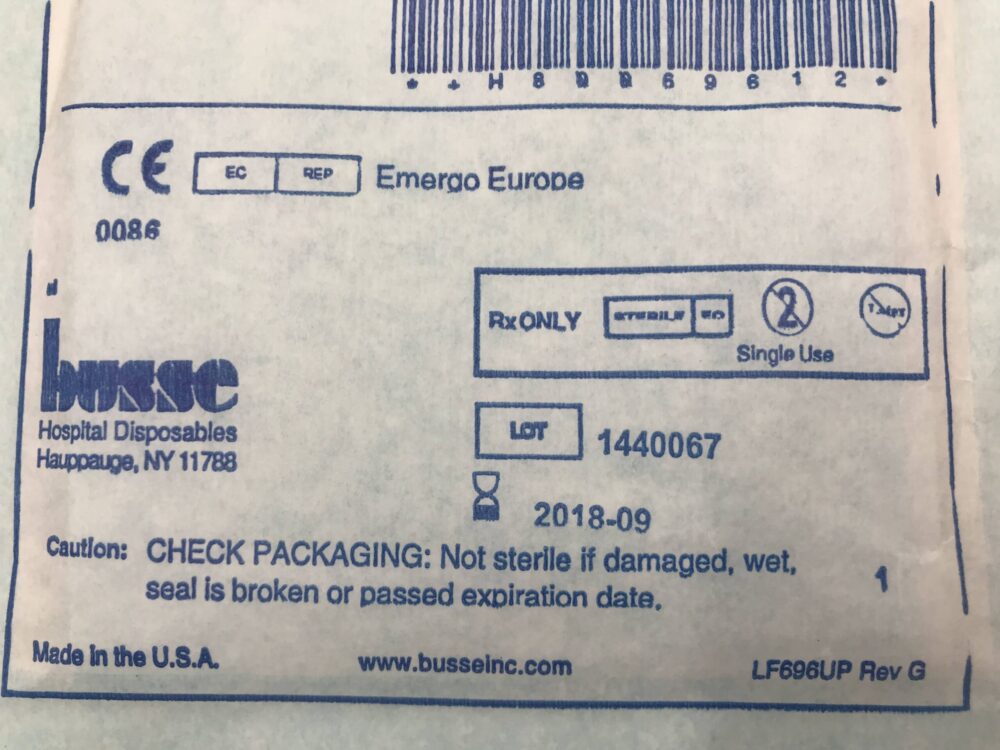 Busse 696 Polylined Sterile Field Non-Fenestrated 18" x 26" (20/Pack ...
