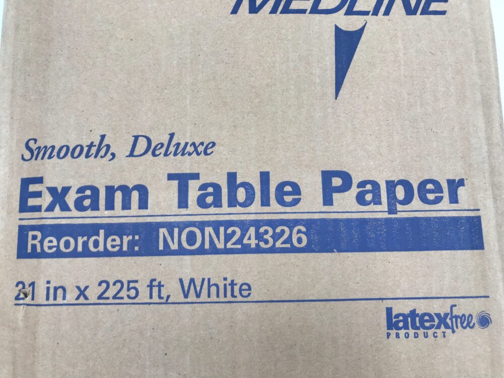 Medline NON24326 Smooth, Deluxe Exam Table Paper 21" x 225', White (12 ...