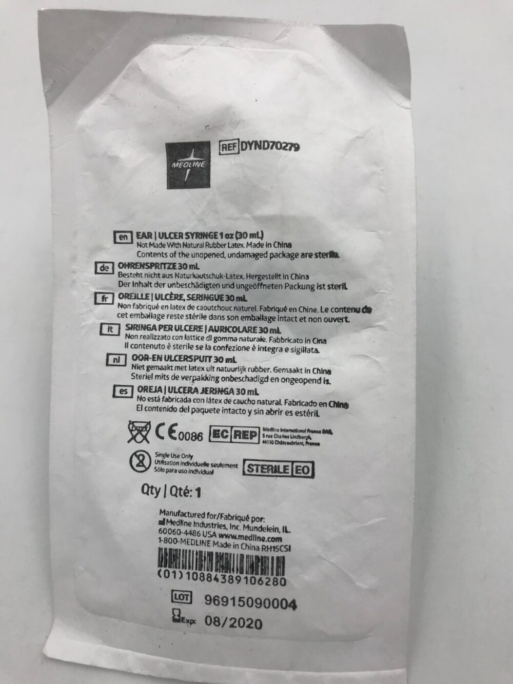 MEDLINE DYND70279 Ear Ulcer Syringe 1 oz. (30ml) (x) - GB TECH USA