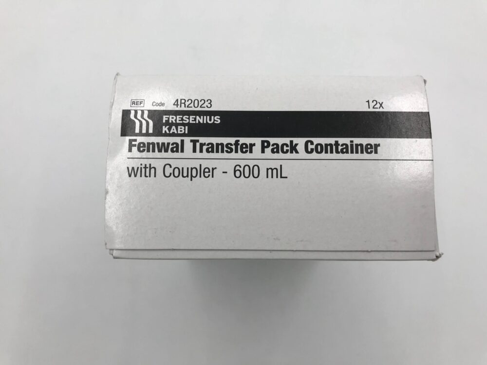 Fresenius Kabi 4R2023 Fenwal Transfer Pack Container with Coupler ...