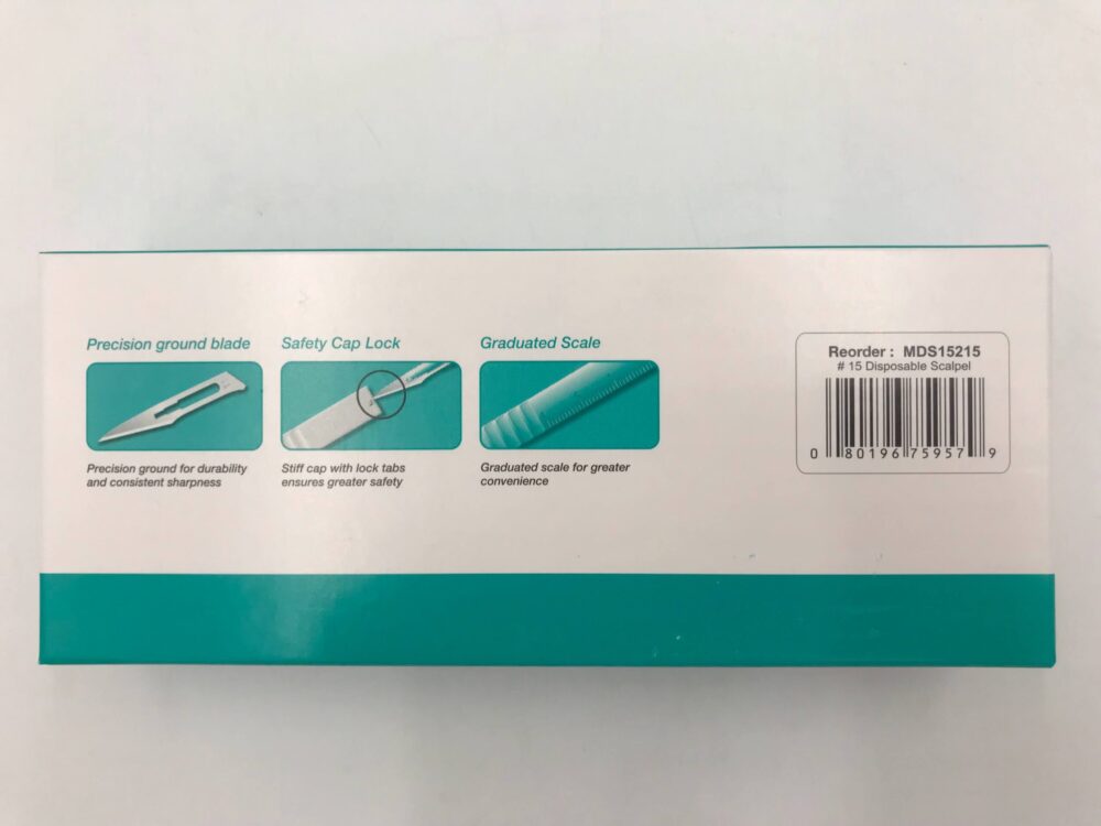 MEDLINE MDS15215 10 Sterile Scalpels, Stainless Steel, Disposable (10 ...