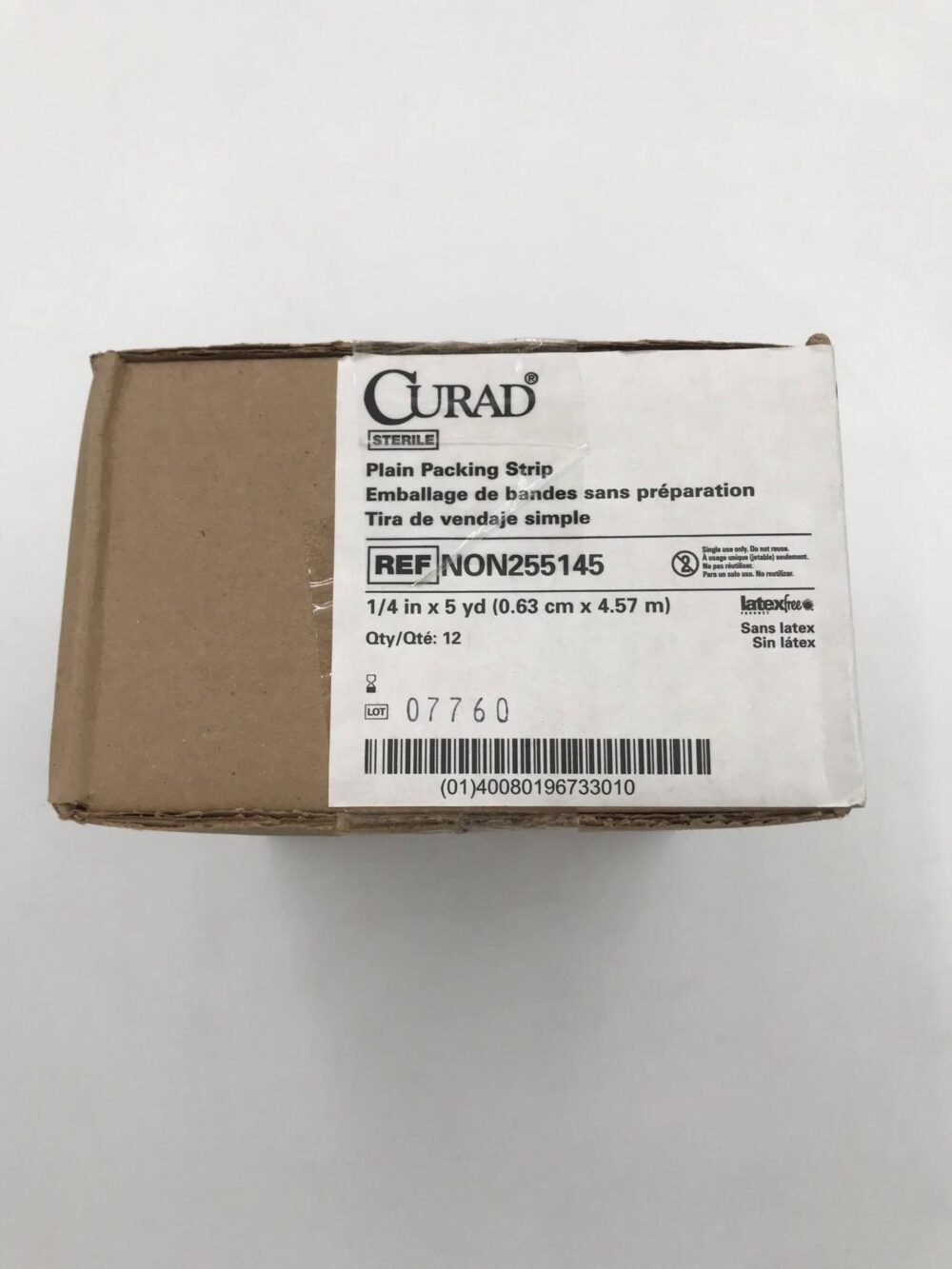 Medline Non255145 Curad Plain Packing strip 1/4in x 5yd (12/Box) – GB ...