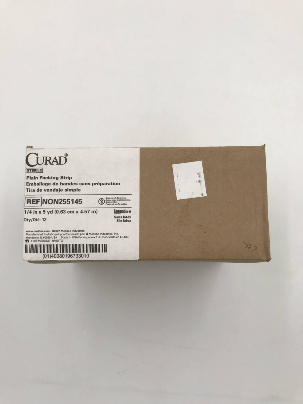Medline Non255145 Curad Plain Packing strip 1/4in x 5yd (12/Box) – GB ...