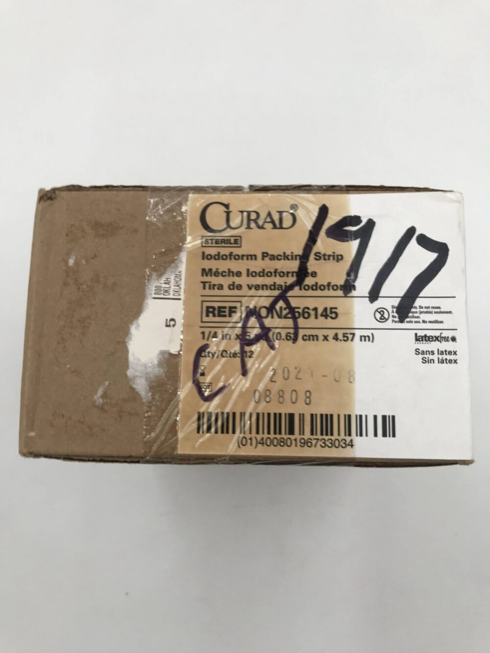 Medline Non256145 Curad Iodoform Packing strip 1/4in x 5yd (12/Box) (X ...