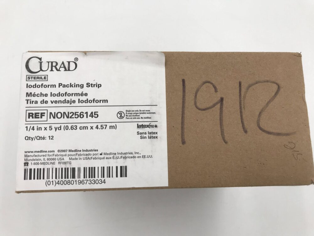 Medline Non256145 Curad Iodoform Packing strip 1/4in x 5yd (12/Box) (X ...