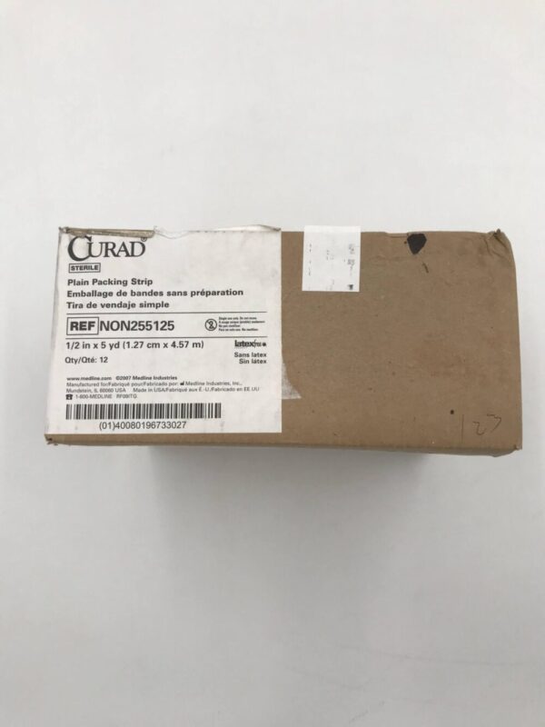 Medline NON255125 Curad Plain Packing Strip 1/2in x 5yd (12/Box) – GB ...