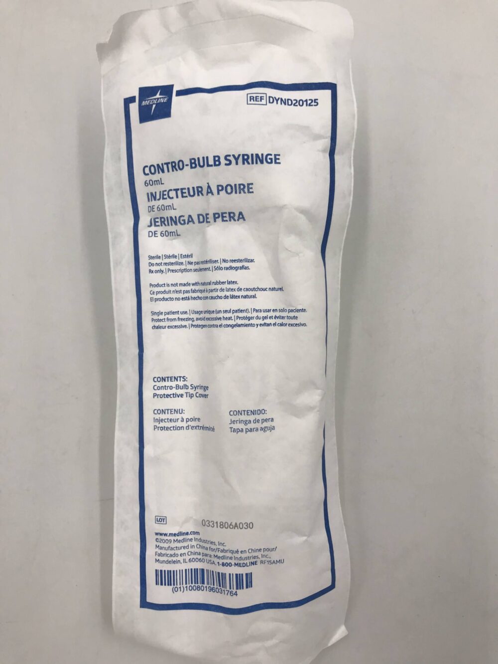 MEDLINE DYND20125 Contro-Bulb Syringe 60mL - GB TECH USA