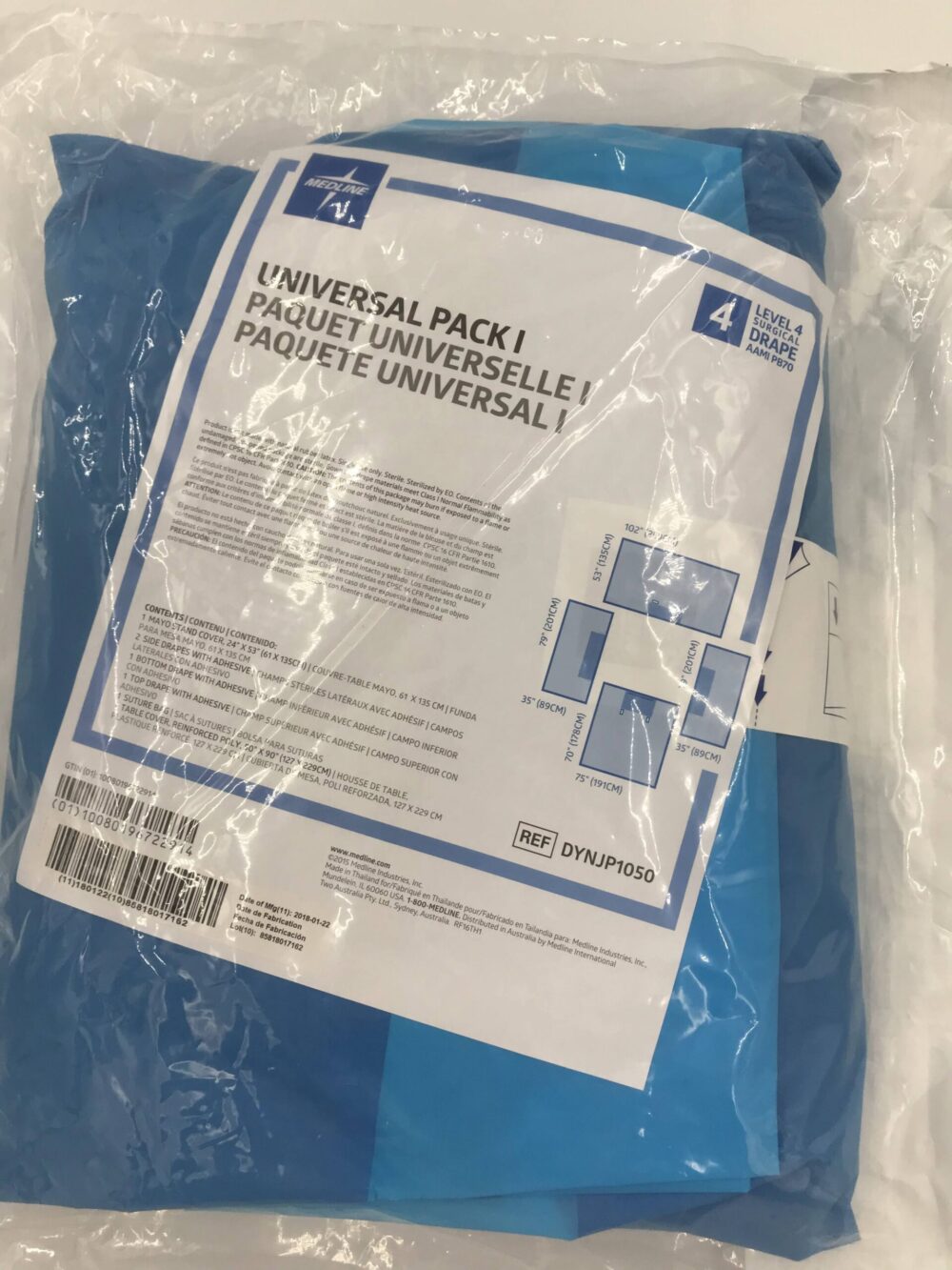 MEDLINE DYNJP1050 Universal Pack I Surgical Drape – GB TECH USA