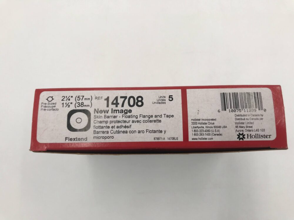 Hollister 14708 New Image Skin Barrier – Floating Flange and Tape Pre ...