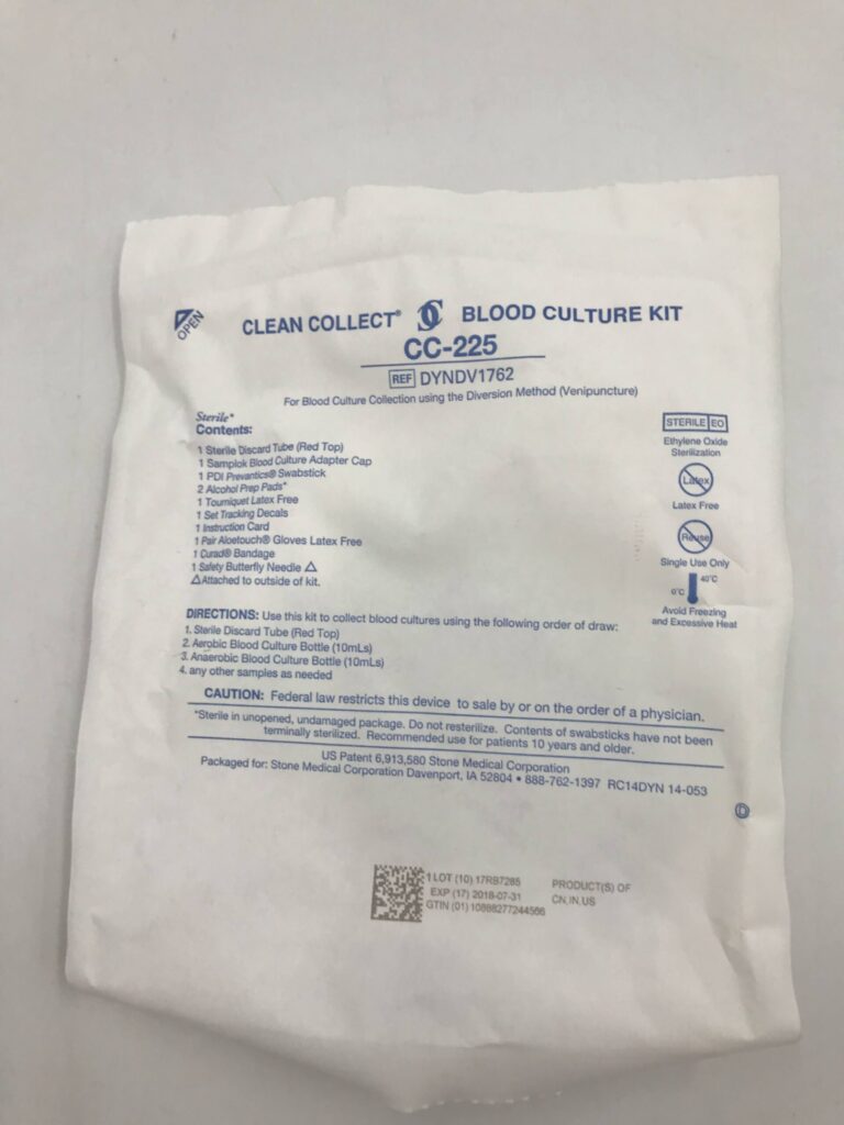 MEDLINE DYNDV1762 Clean Collect Blood Culture Kit CC-225 (X) – GB TECH USA