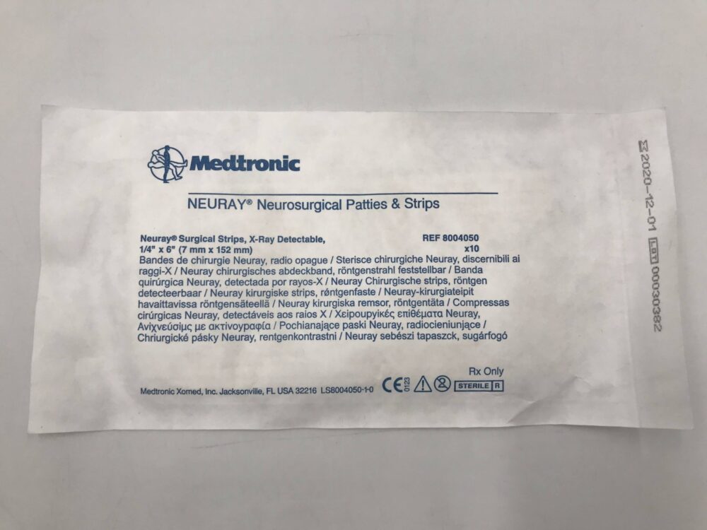 Neuray Neurosurgical Patties & Strips X-Ray Detectable 1/4″ x 6″ – GB ...